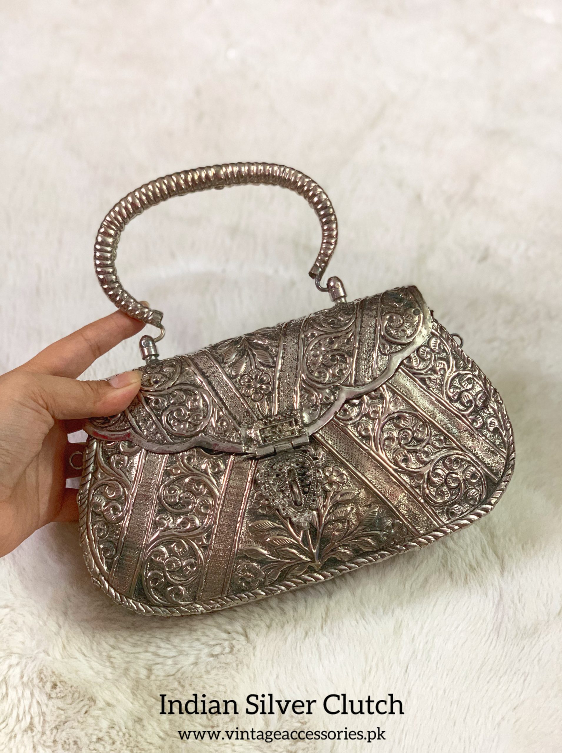 Indian Silver Clutch